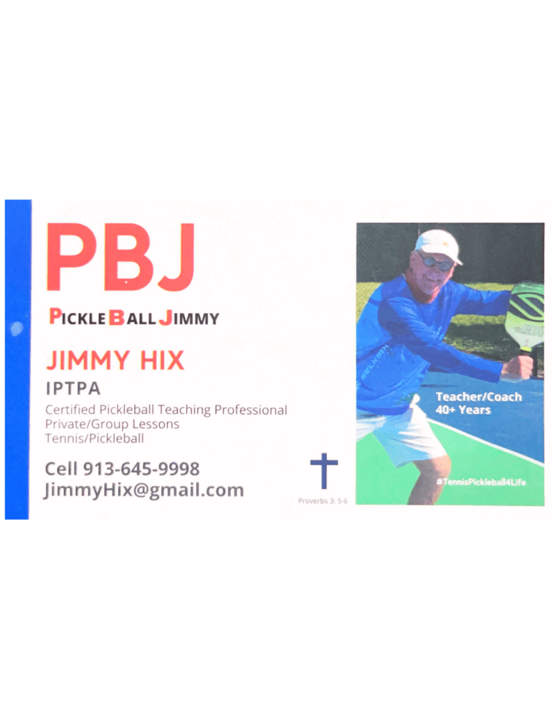Pickleball with Pickleball Jimmy Hix – St. John the Evangelist