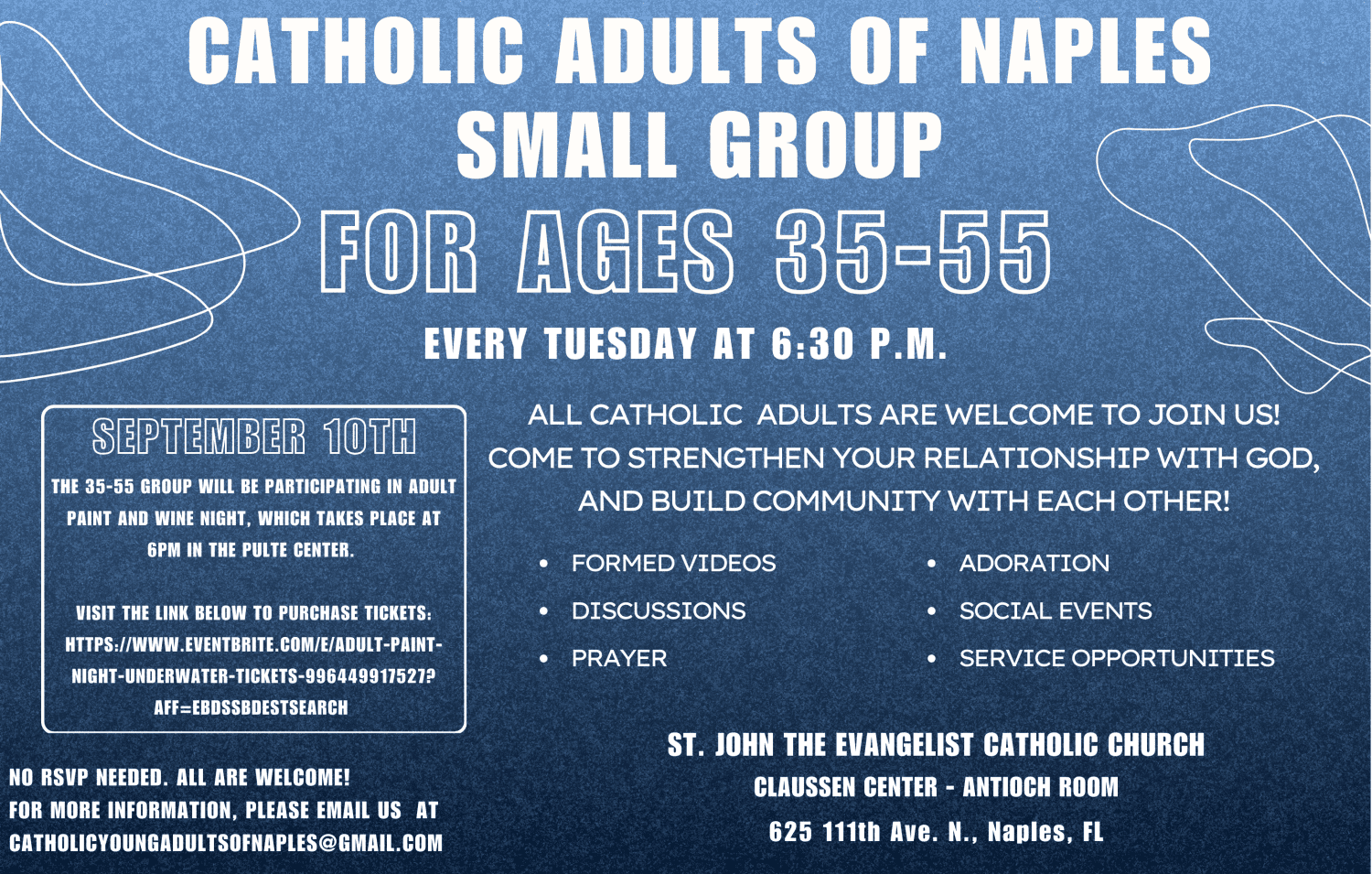 Adult Faith Formation Programs – St. John the Evangelist