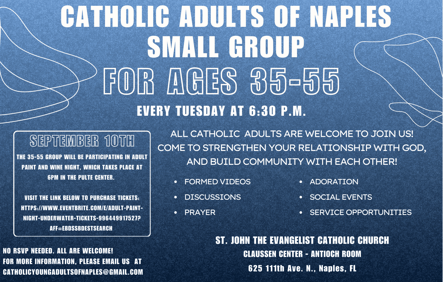 Adult Faith Formation Programs – St. John the Evangelist
